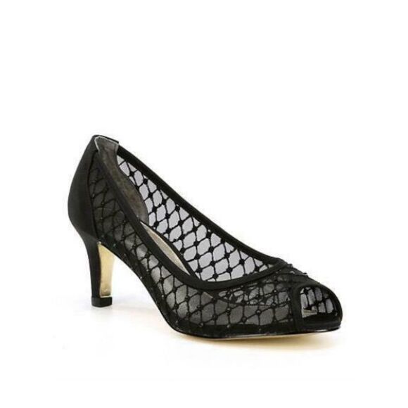 Adrianna Papell | Shoes | Nwt Adrianna Papell Womens Black Jamie Peep ...